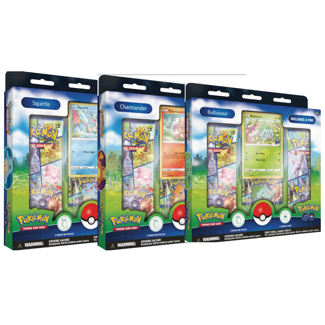 Pokemon - Pokemon Go Pin Collection 3er Set Box Glumanda Shiggy Bisasa ...